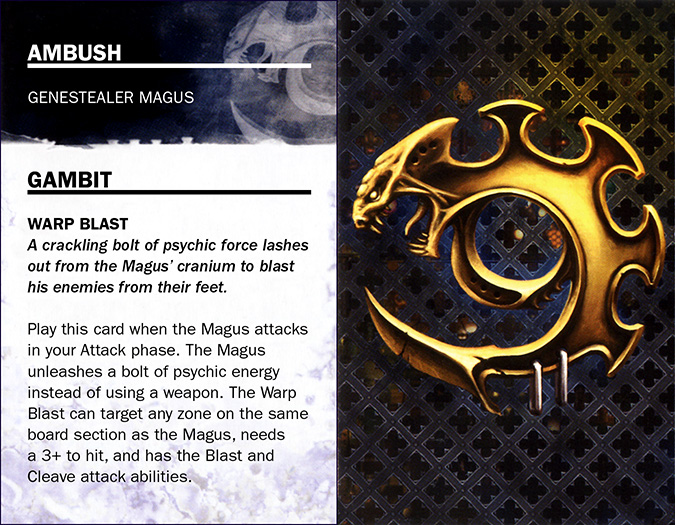 DIY Gambit Card - Template | Deathwatch: Overkill