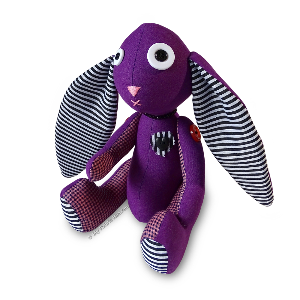 11" Amethyst Bunny, Gothic Rabbit Independent Design SEWING PATTERN ...