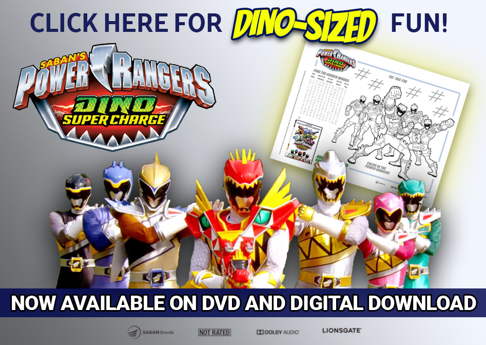 Power Rangers Dino Super Charge Activity Sheet