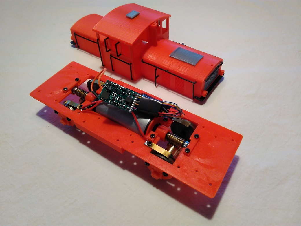 SJ Locomotor Z49, 3D-printed model, a long story - 0 Gauge in English ...