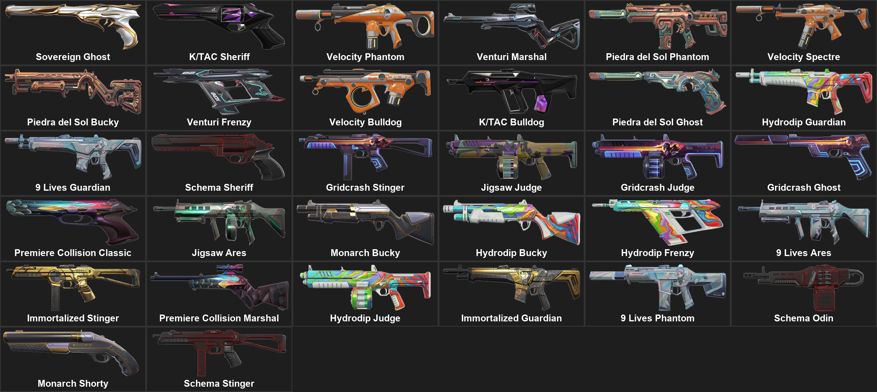 Buy EU 【32 SKINS】 1800 VP | Sovereign Ghost | K/TAC Sheriff | Velocity ...