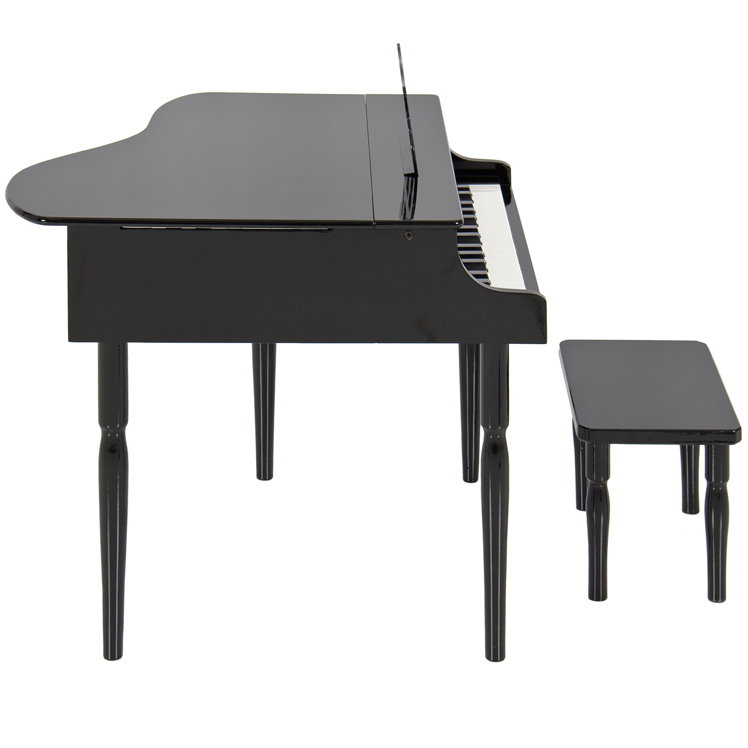 BCP Kids Mini Wood Grand Piano Musical Instrument w/ Bench, Sheet Music ...