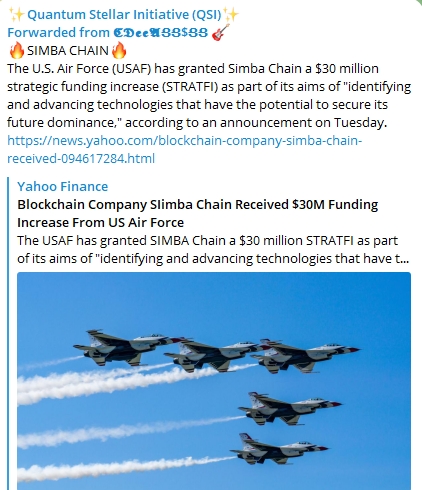 The U.S. Air Force (USAF) has granted Simba Chain a $30 million ...