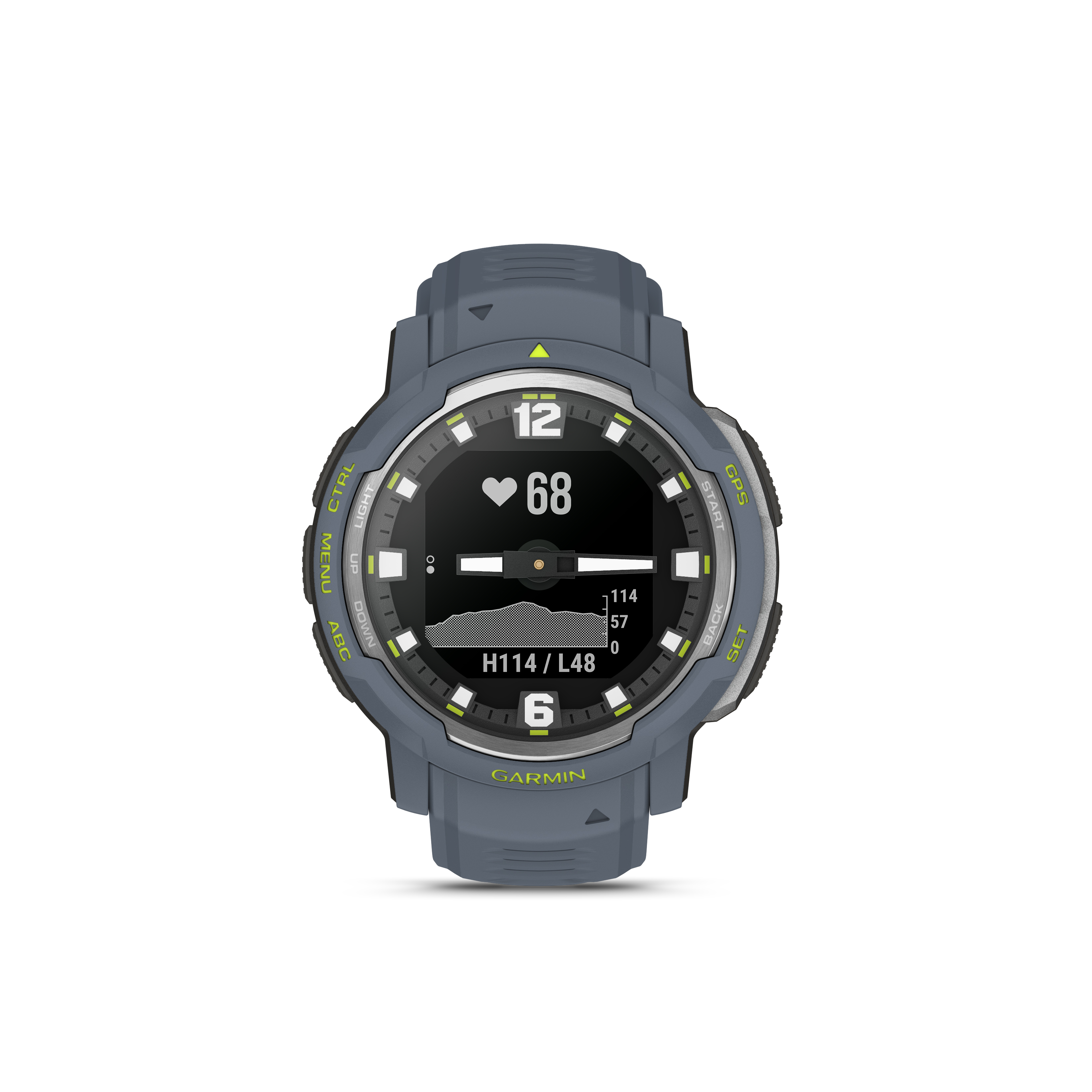 Garmin Instinct Crossover, Rugged Hybrid Smartwatch, Analog Hands and ...