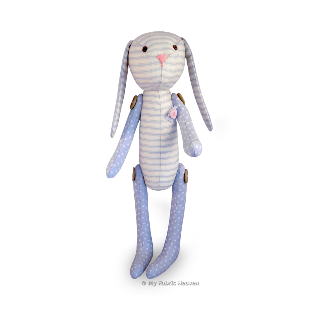 Loppity Bunny Rabbit 12" Soft Toy Sewing PATTERN Easy Instructions ...