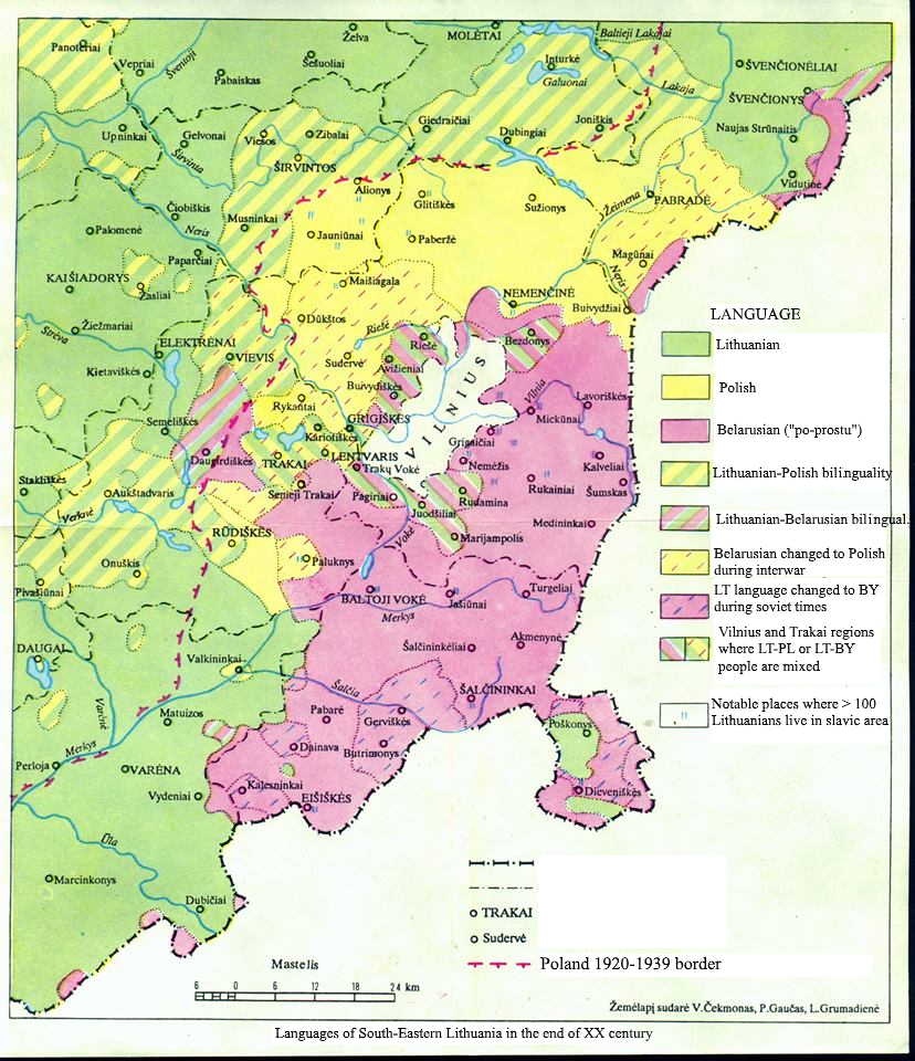 Languages of South-Eastern Lithuania in the end of XX century : r/europe