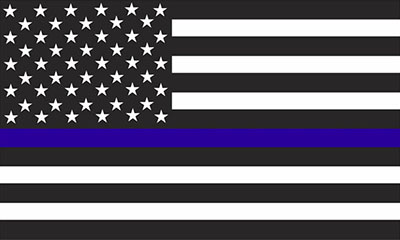 Las Banderas conmemorativas de la línea azul (Thin line) - Wiki Banderas