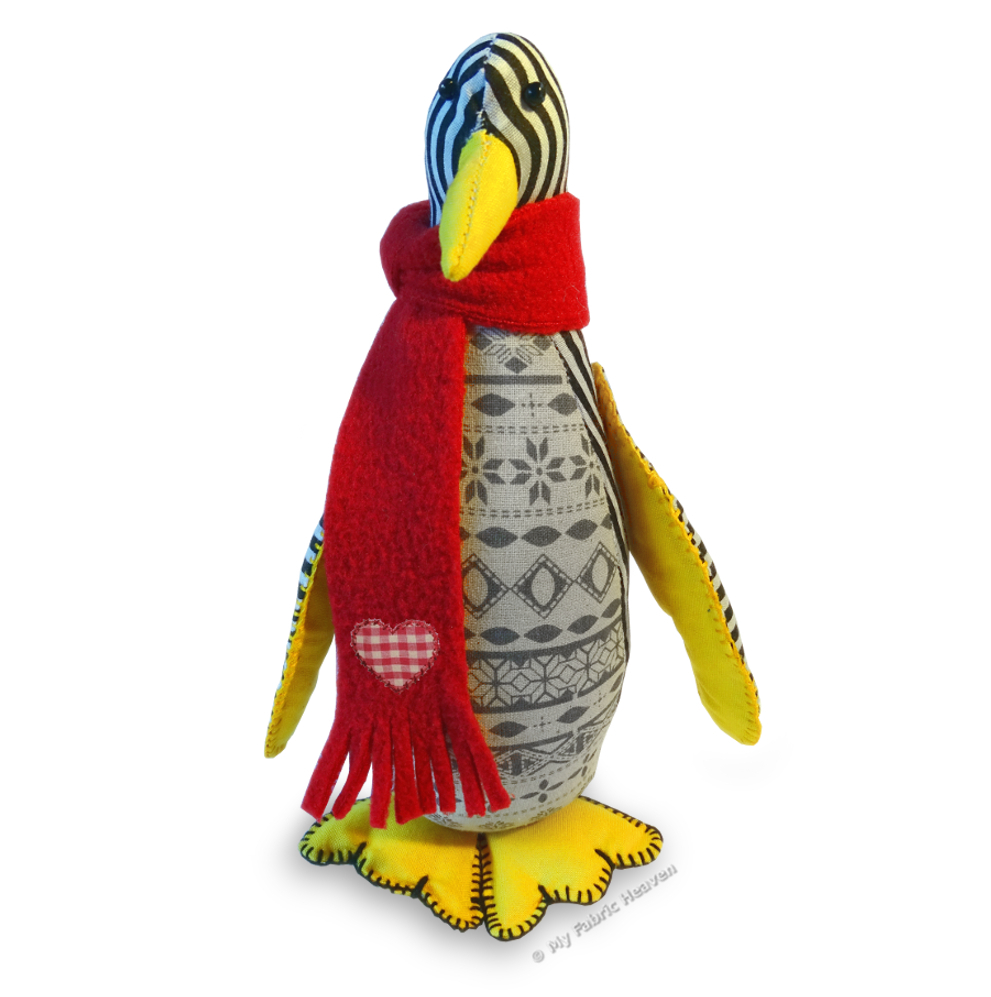 Cute Piccolo PENGUIN 8" Soft Toy Sewing Easy to follow PATTERN ...