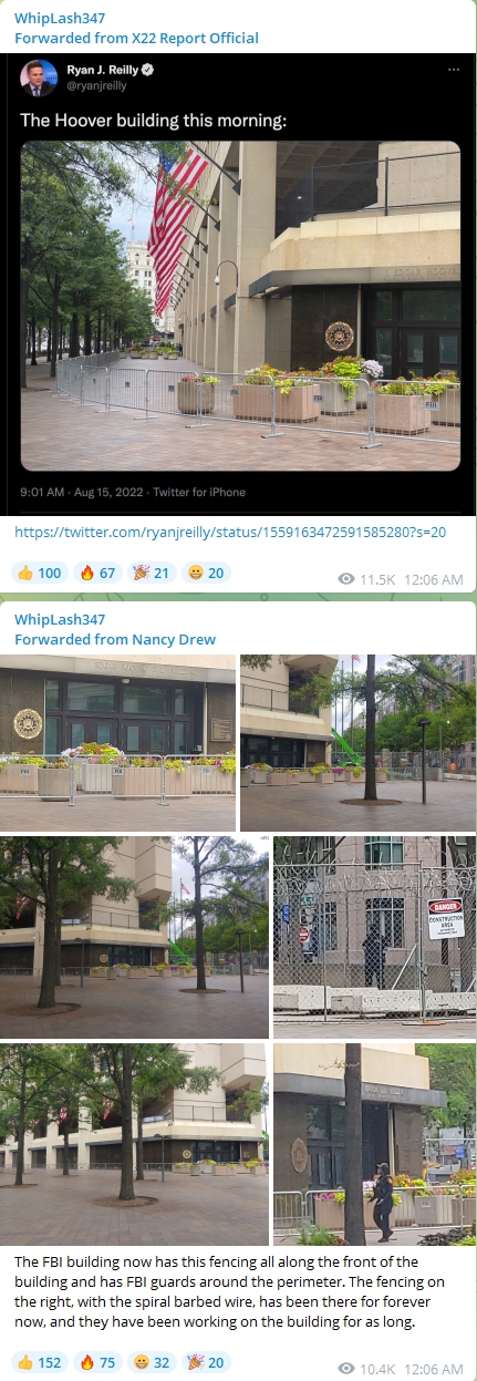 The FBI building now has this fencing all along the front of the ...