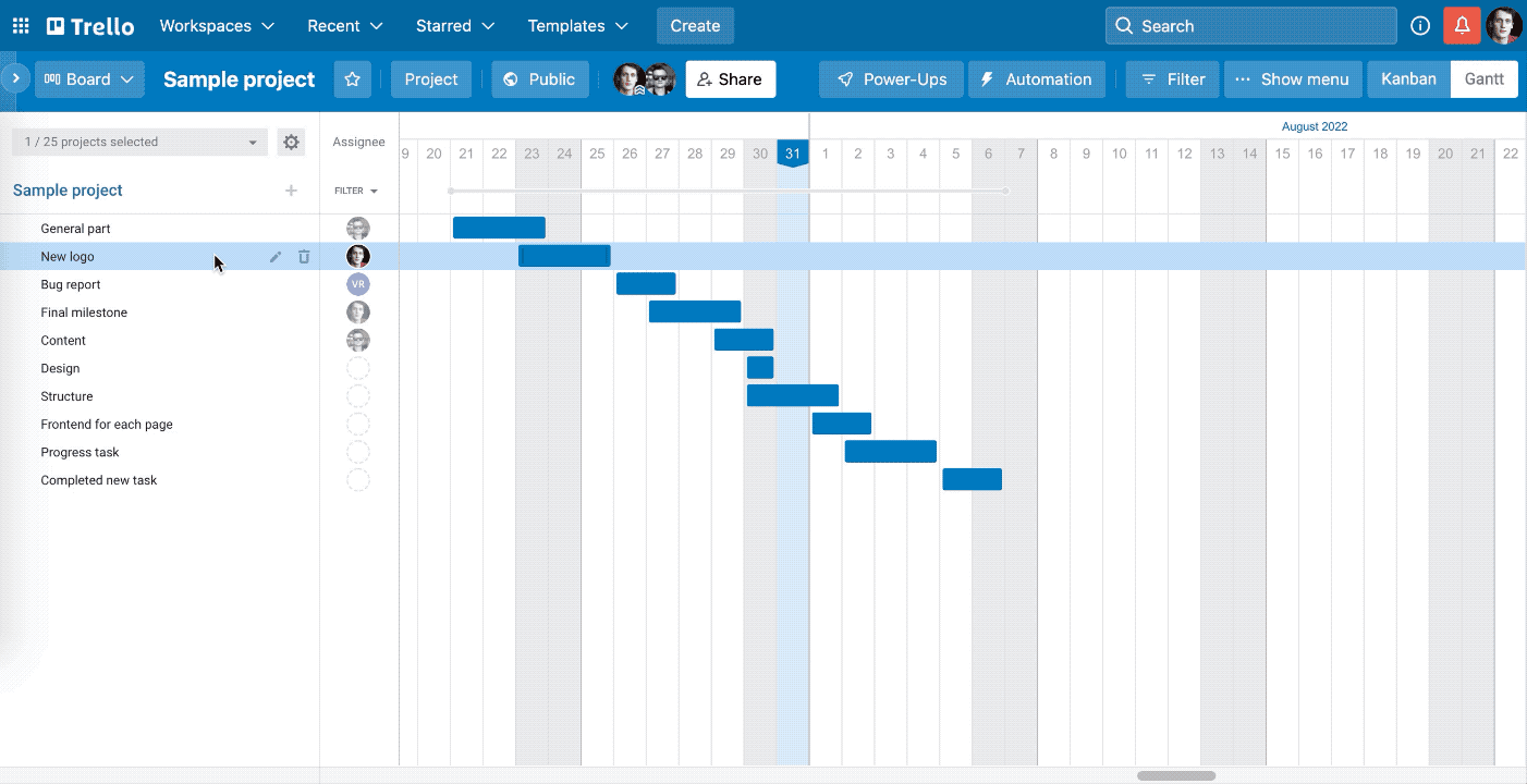 GoodGantt Power-Up | Trello