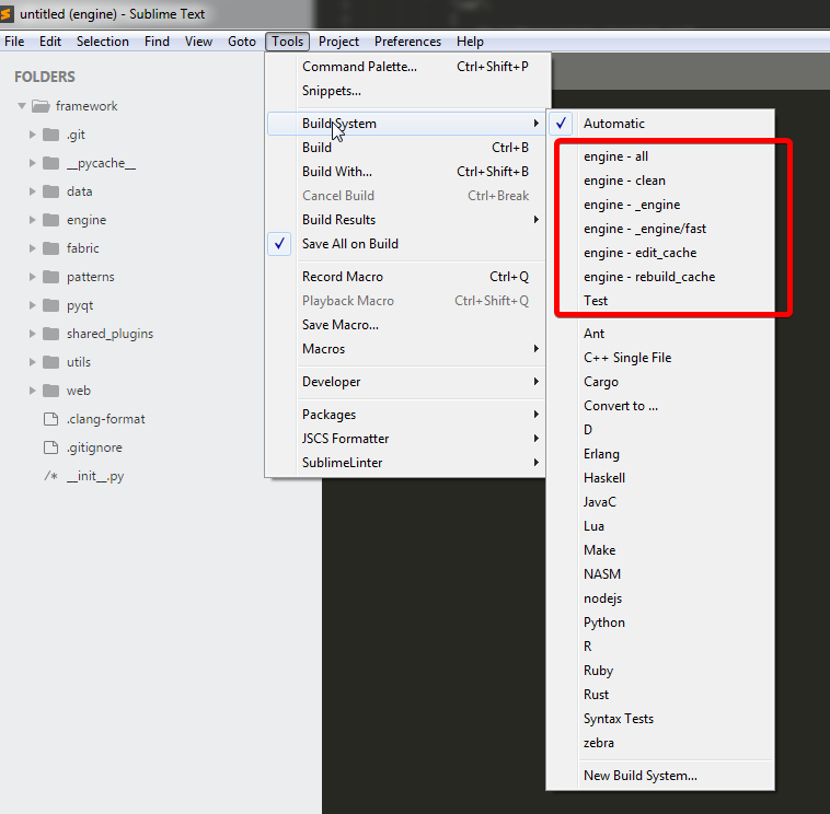 Sublime Project Build Systems Not Loading Properly Technical Support Sublime Forum
