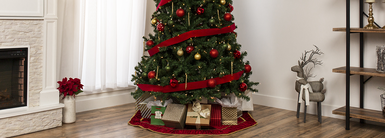 Pre-Lit Artificial Spruce Christmas Tree w/ Incandescent Lights – Best ...