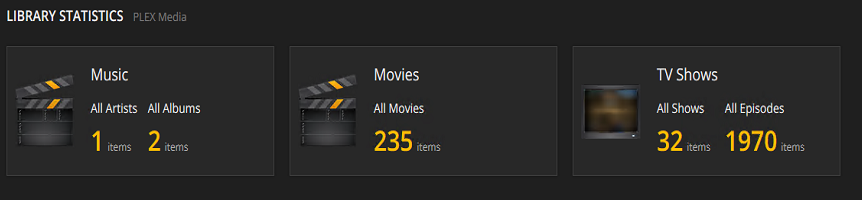 PlexPy - Music library showing up, but I don't have music on Plex and clicking it takes me to ...