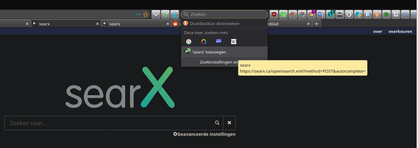 how to add searx : r/waterfox