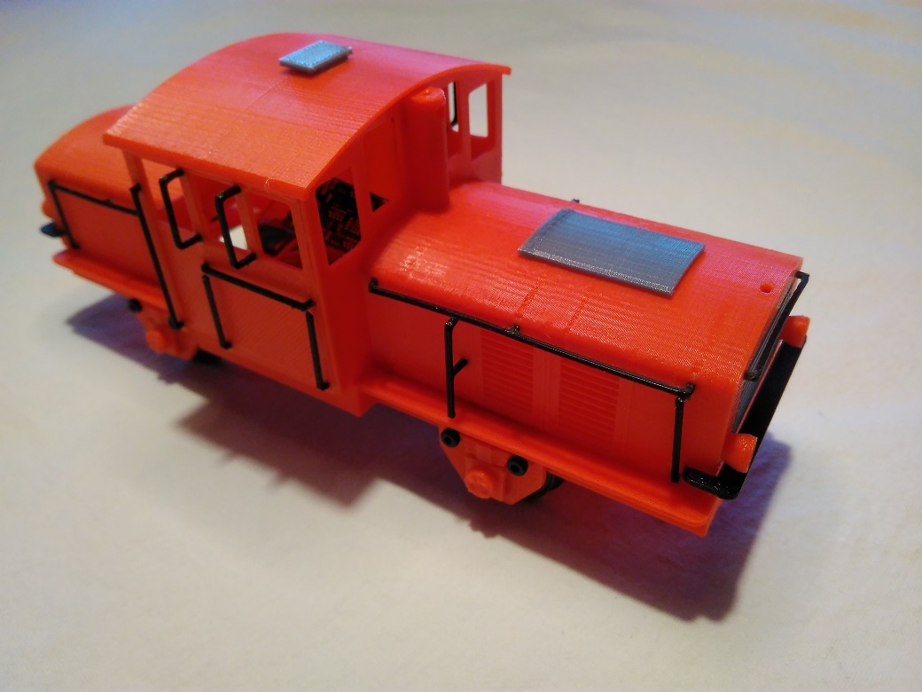 SJ Locomotor Z49, 3D-printed model, a long story - 0 Gauge in English ...