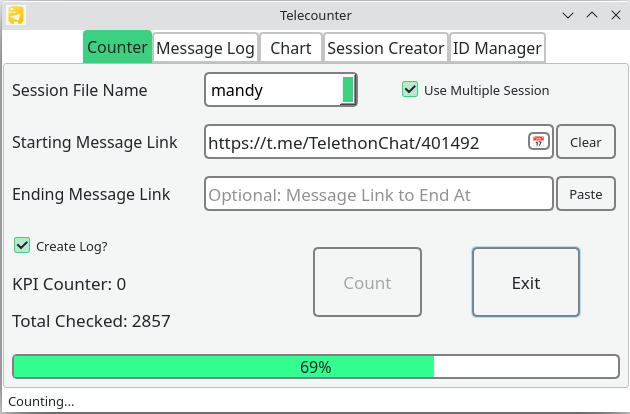 GitHub - TheRustyPickle/Telecounter: A GUI for counting messages in ...