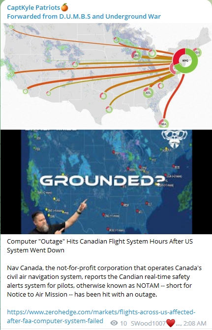Computer Outage Hits Canadian Flight System Hours After US System Went ...