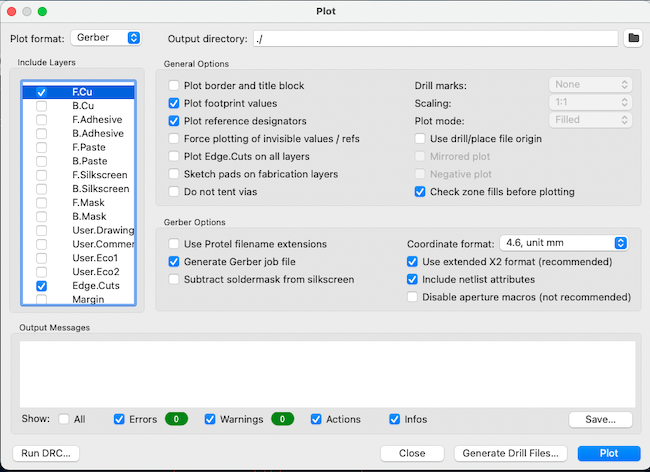 How to Create a Gerber File from HFSS and KiCad – Dispersive Thoughts