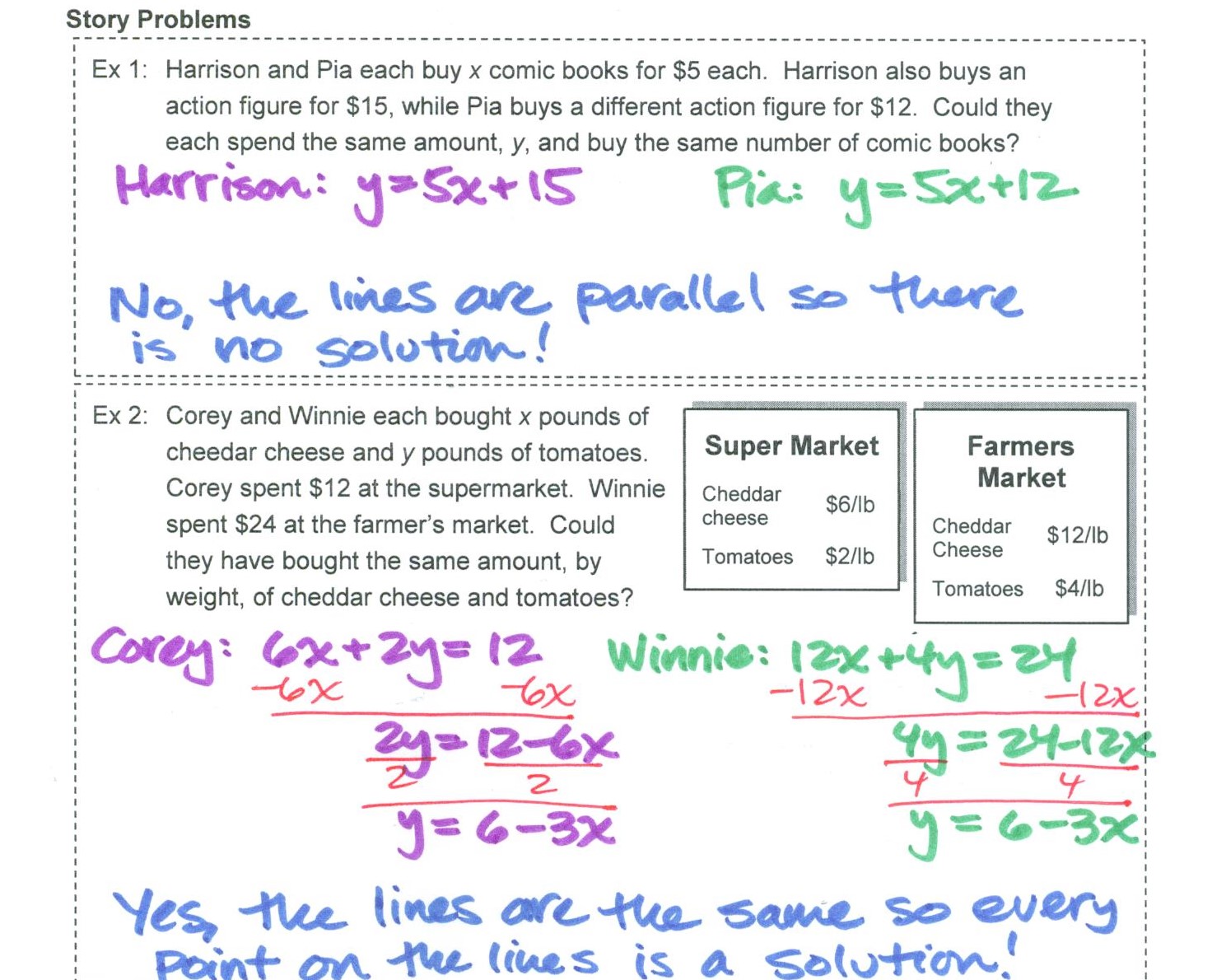 Wednesday, 2/27: 5-2 Story Problems (Day 3 of 17) | Mr. Ohashi's Math 8 ...