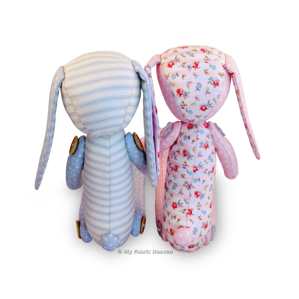 Loppity Bunny Rabbit 12" Soft Toy Sewing PATTERN Easy Instructions ...