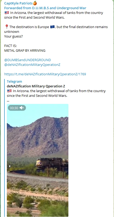 In Arizona, the largest withdrawal of tanks from the country since the ...