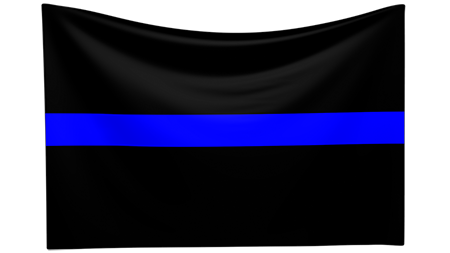 Las Banderas conmemorativas de la línea azul (Thin line) - Wiki Banderas