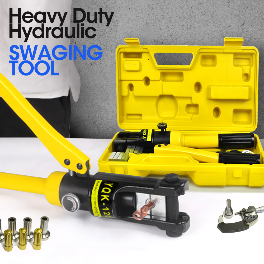 Heavy Duty Hydraulic Swaging Tool Kit for Stainless Wire Crimping and ...