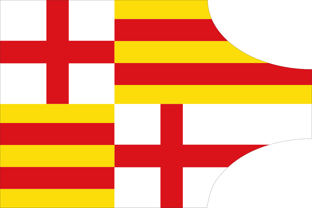 Bandera de Barcelona - Wiki Banderas