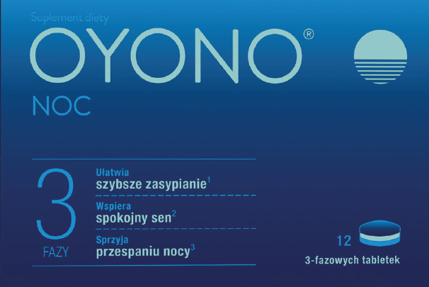 Oyono Noc ziołowe tabletki z melatoniną i witaminą B6 na sen x 12 tabl ...