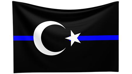 Las Banderas conmemorativas de la línea azul (Thin line) - Wiki Banderas