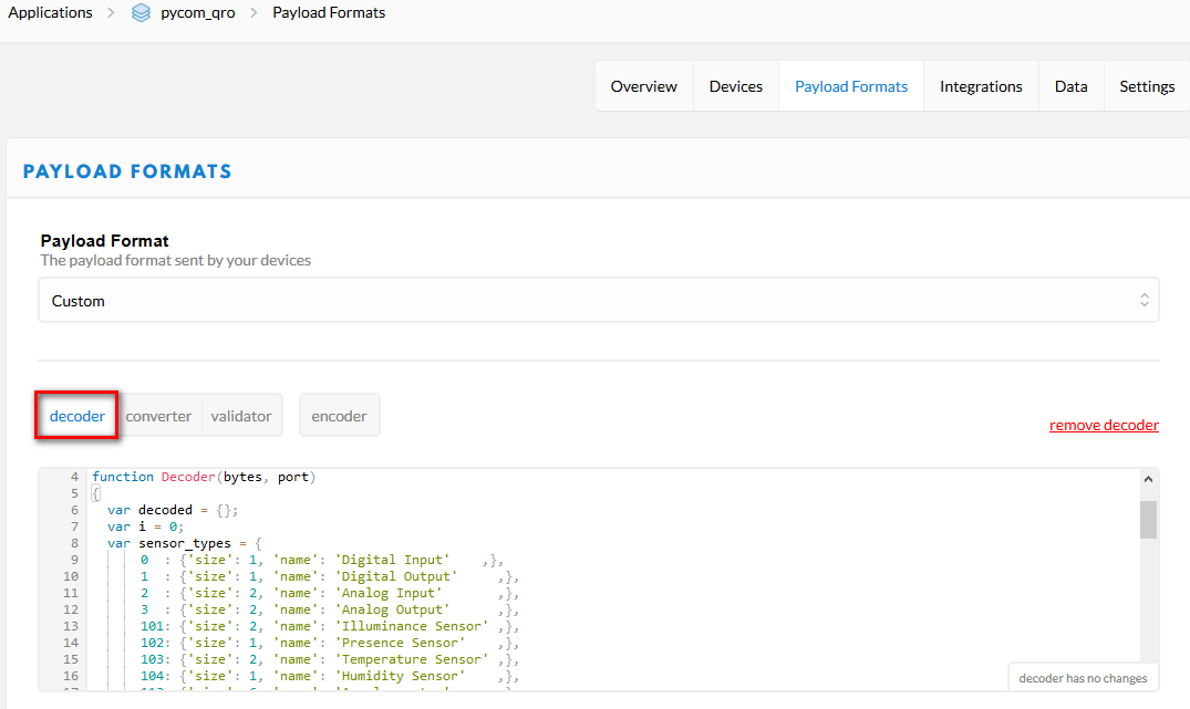 GitHub - adcueto/TTN-Cayenne-Decoder: Cayenne LPP Decoder for The Things Network