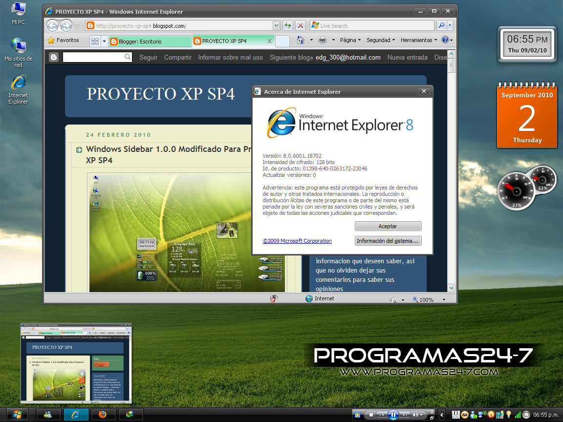 Windows XP SP4 (Service Pack 4) (Español – ISO) (Gratis) | Programas ...