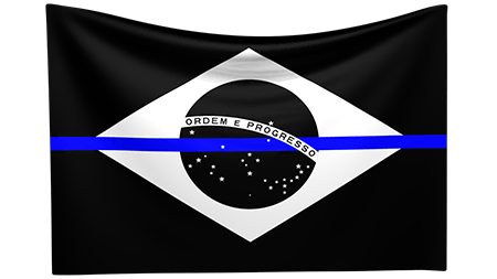 Las Banderas conmemorativas de la línea azul (Thin line) - Wiki Banderas
