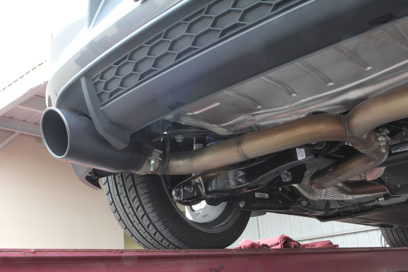 Custom MK7 Golf 1.8T exhaust with dual exit and GTI valance | VW Vortex ...