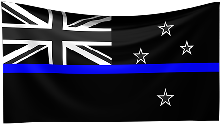 Las Banderas conmemorativas de la línea azul (Thin line) - Wiki Banderas