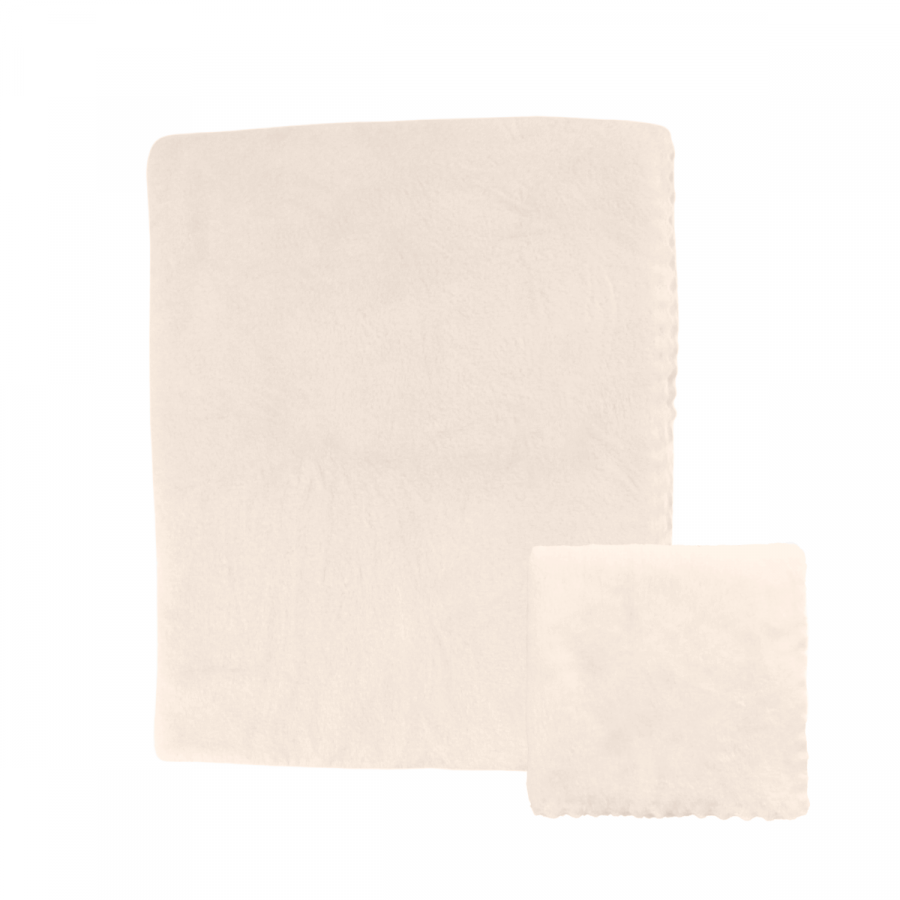 MAVI CREAM Set de toallas, 2 unidades , crema, liso, 140x73cm y 75x35cm