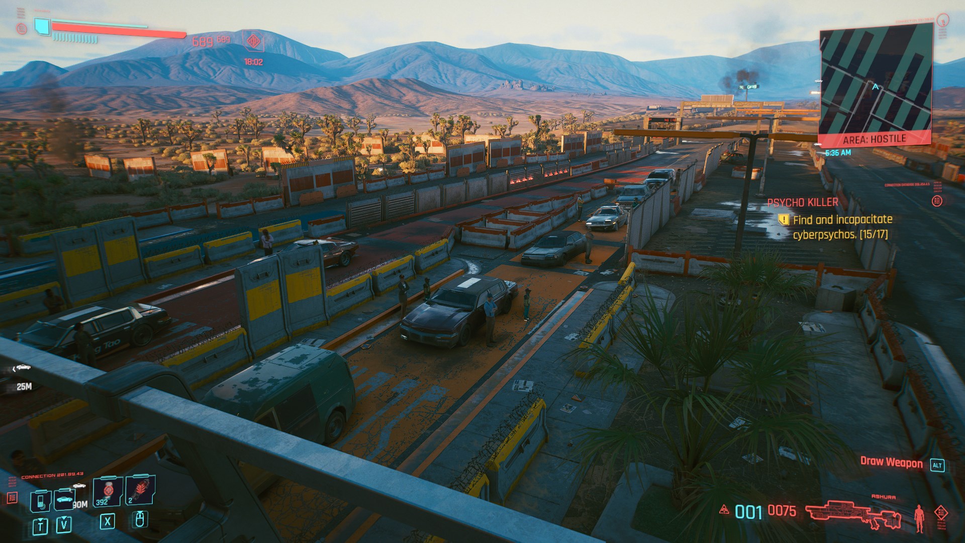 I went back to the wall as Nomad using the AV i found. : r/cyberpunkgame