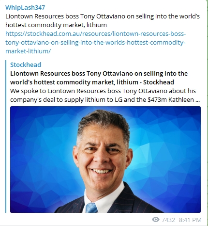 Liontown Resources boss Tony Ottaviano on selling into the world’s ...