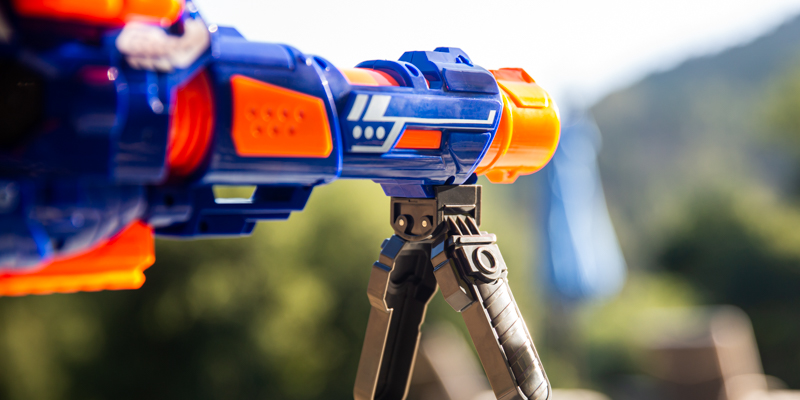 Electric Soft Foam Ball Long-Distance Blaster Toy w/ Barrel Extension ...