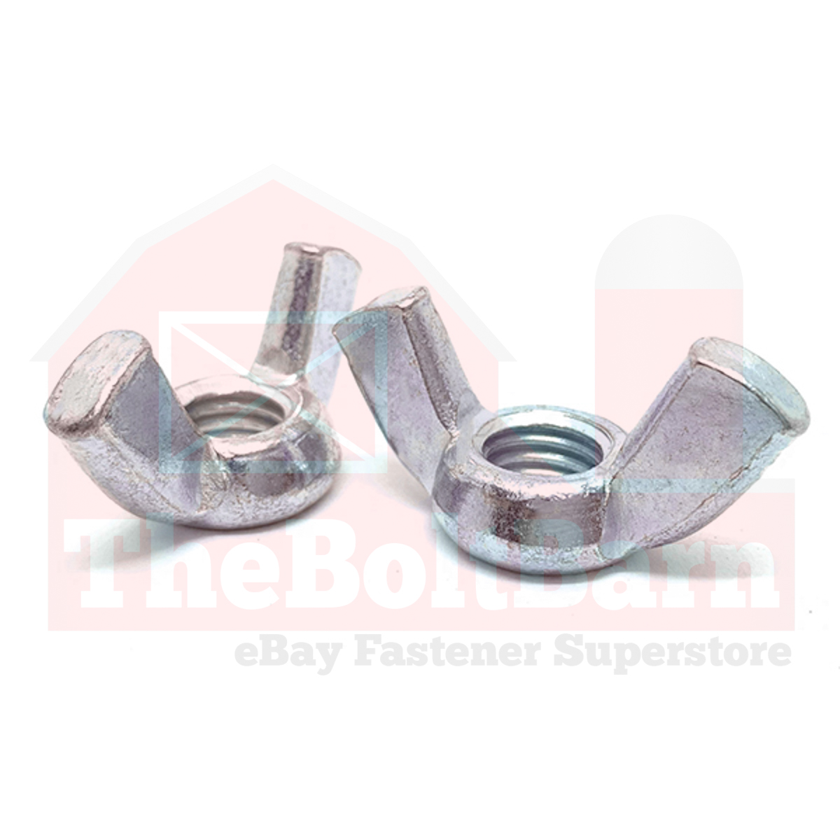 M4-0.7 Class 6 Steel Wing Nuts Zinc Clear Coarse Thread (Pick Quantity ...