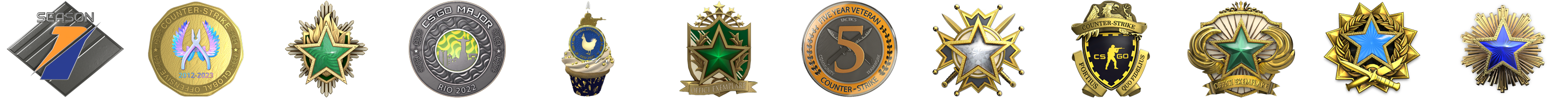 Buy CS2 Prime Premier | 12+ Medals: Rio 2022 Silver, 2023 Service, 2022 ...