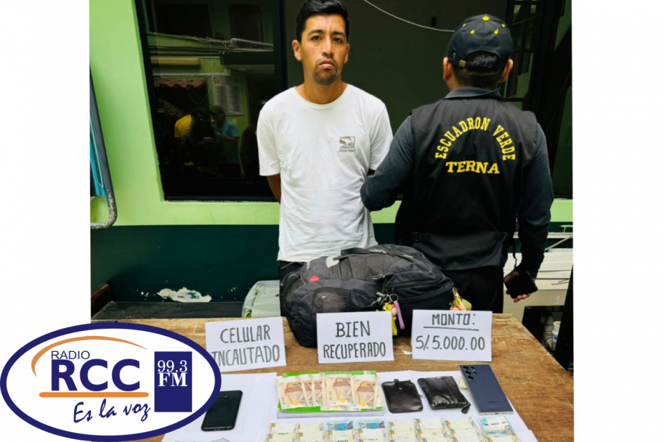 GRUPO TERNA LOGRA LA CAPTURA DE SUJETO QUE SUSTRAJO MOCHILA DE VEHÍCULO ... GRUPO TERNA LOGRA LA CAPTURA DE SUJETO QUE SUSTRAJO MOCHILA DE VEHÍCULO ...