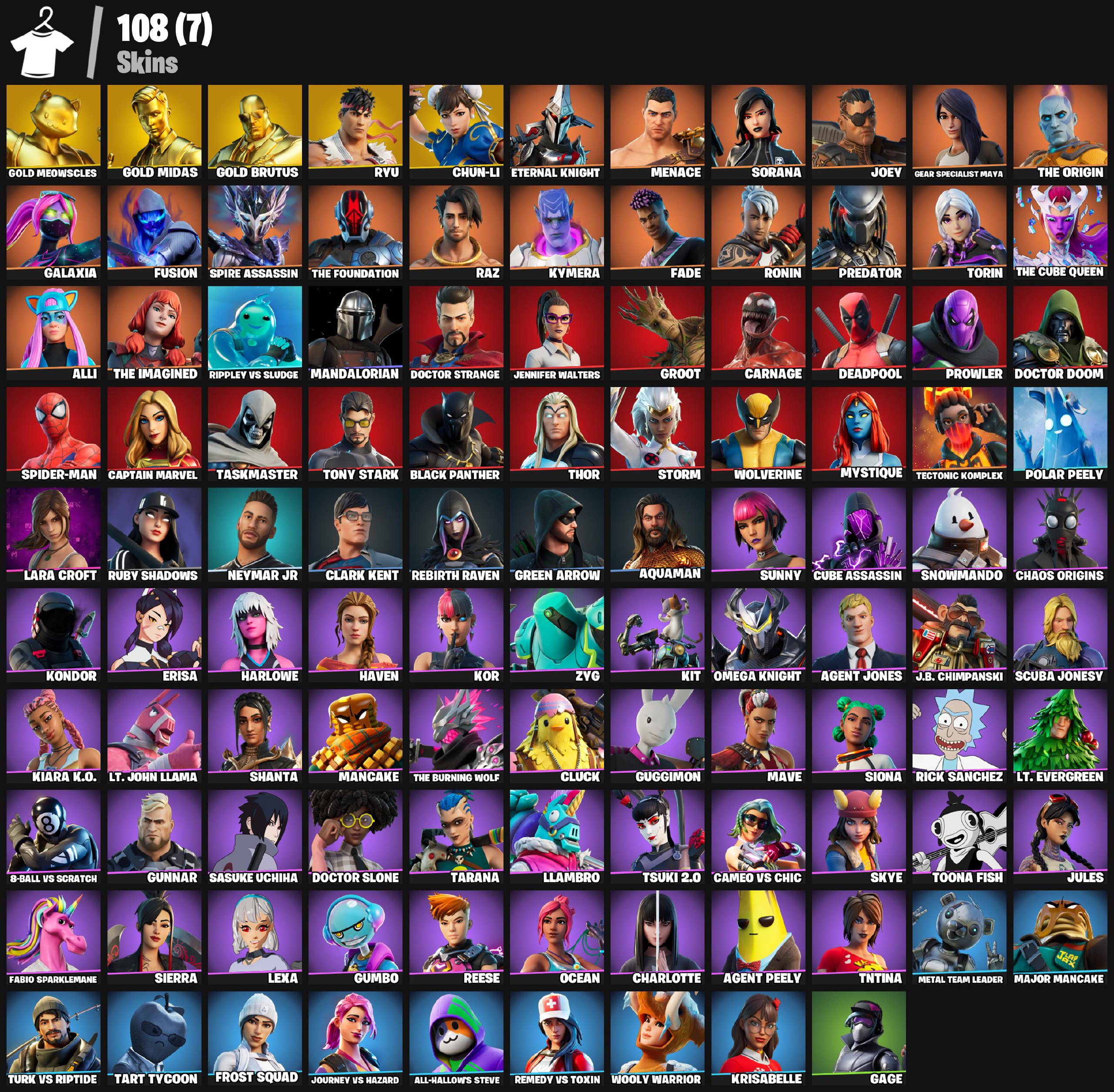 Buy 【108 SKINS】 (PC/XBOX) NEYMAR JR | CHUN-LI | GALAXIA | FUSION ...