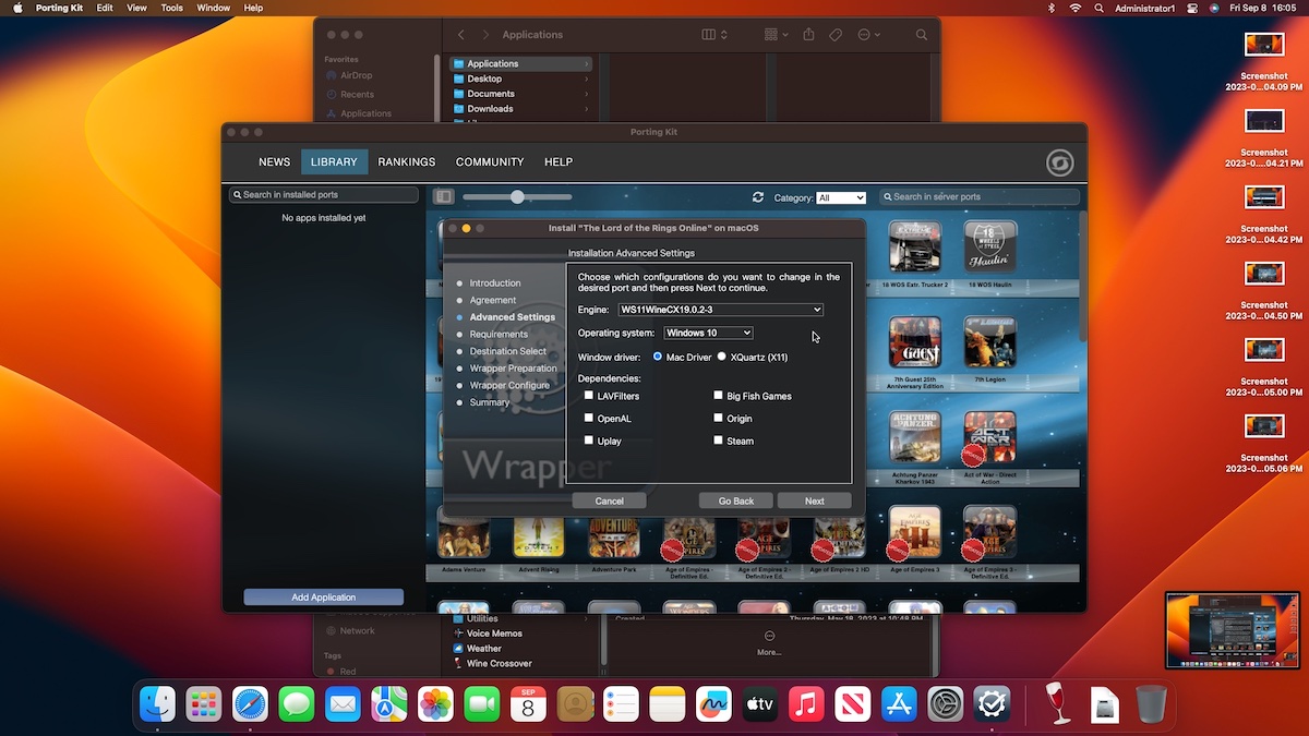 Mac: LOTRO and PortingKit, a free WINE alternative to Crossover | The ...