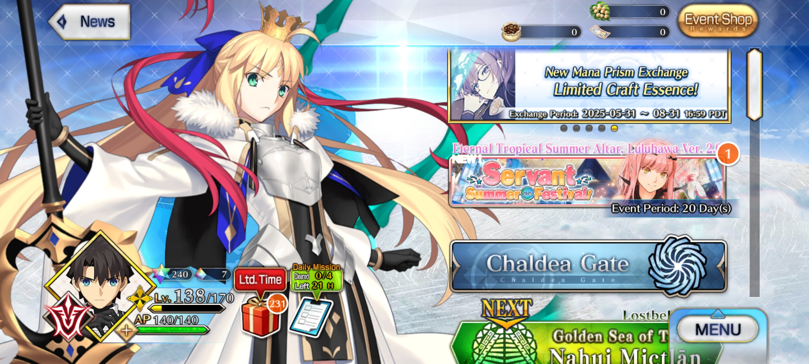 Buy FGO Accounts, Fate/Grand Order Starter & Quartz Account for Sale at ...
