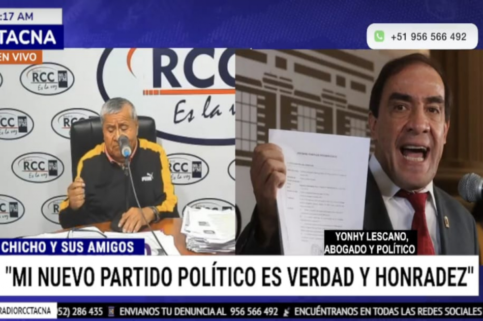 YONHY LESCANO ANUNCIA QUE SU NUEVO PARTIDO POLÍTICO ES "VERDAD Y ...