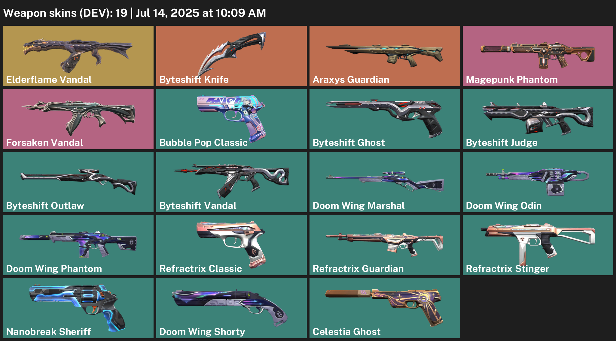 Buy [LA] 19 Skins | 1+ Knife | Inv. Value 6025 VP | Elderflame Vandal ...