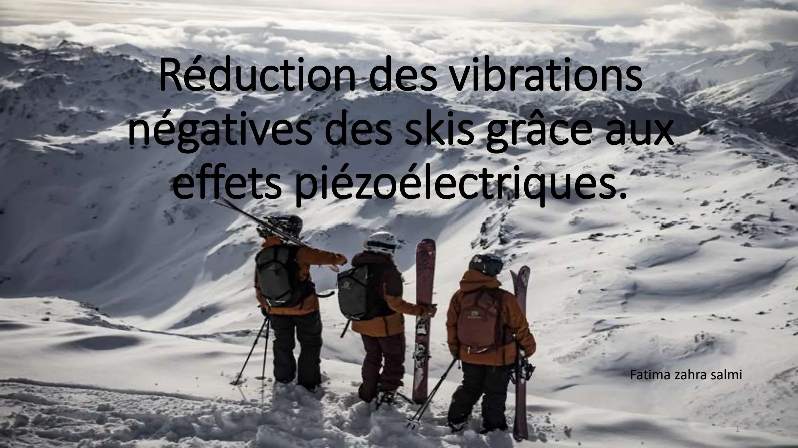 TIPE : Réduction des vibrations négatives des skis grâce aux effets ...