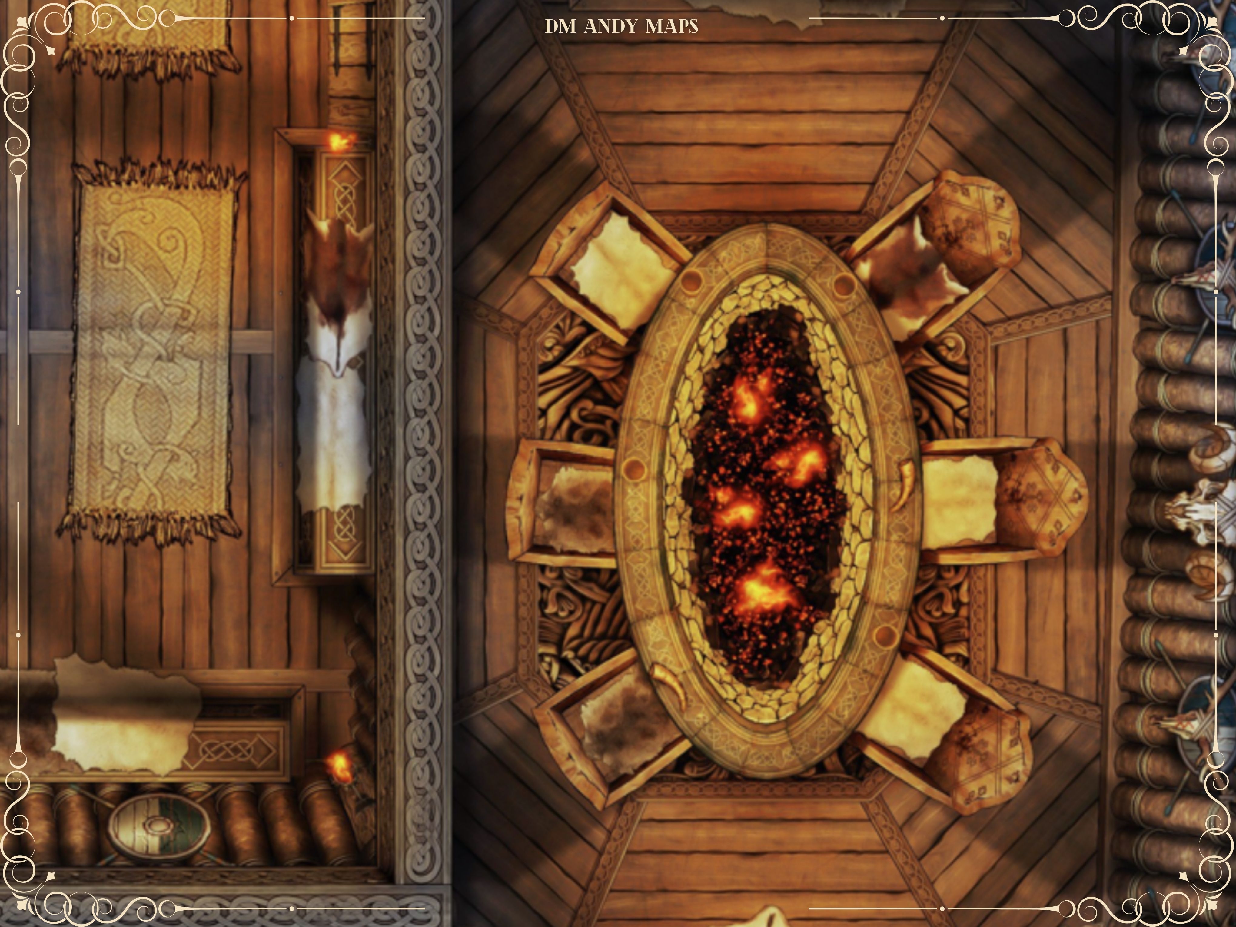 DM Andy Maps - Chief's Longhouse | Roll20 Marketplace: Digital goods ...