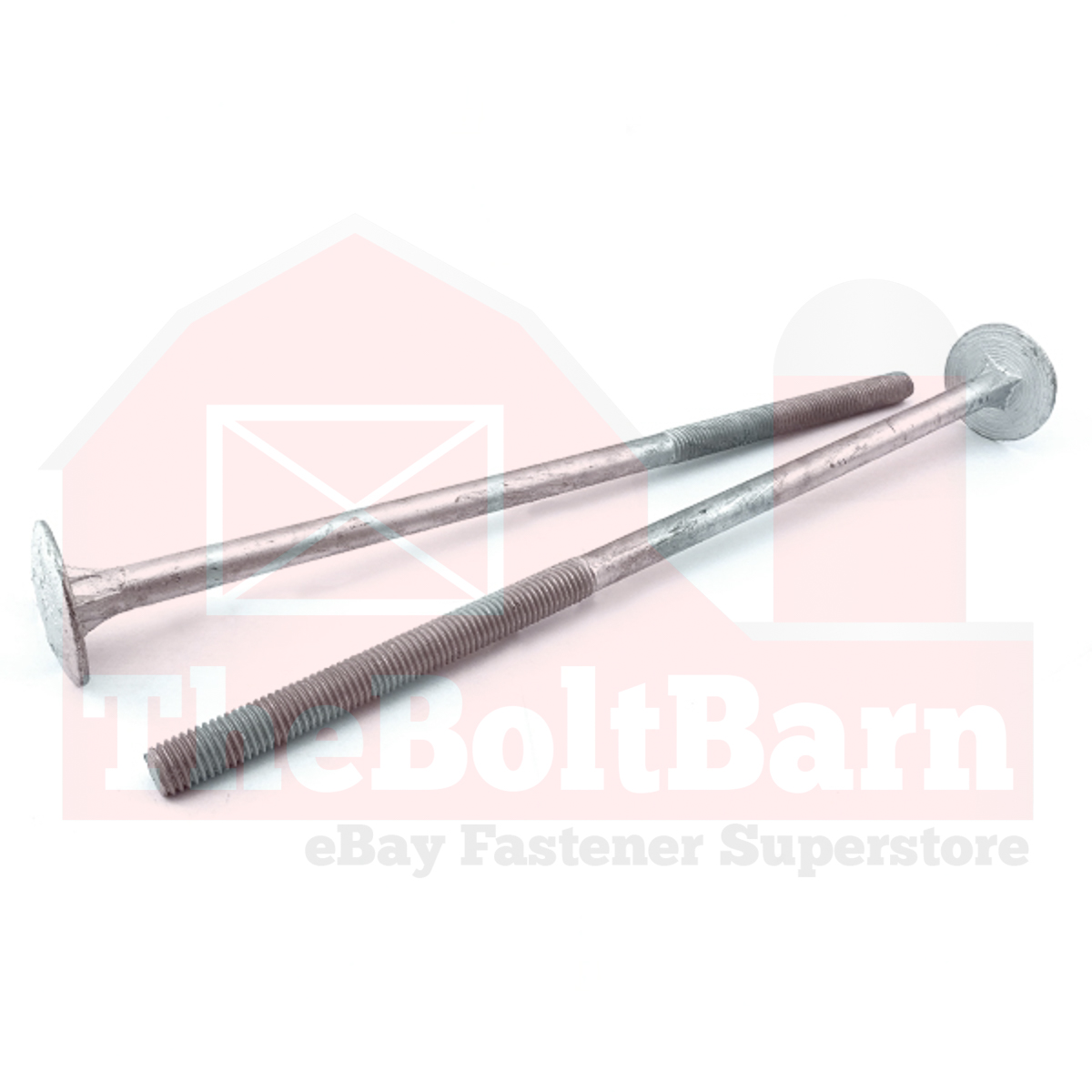 1/2"-13 Grade A Splined Timber Bolts Galvanized (Choose Length ...